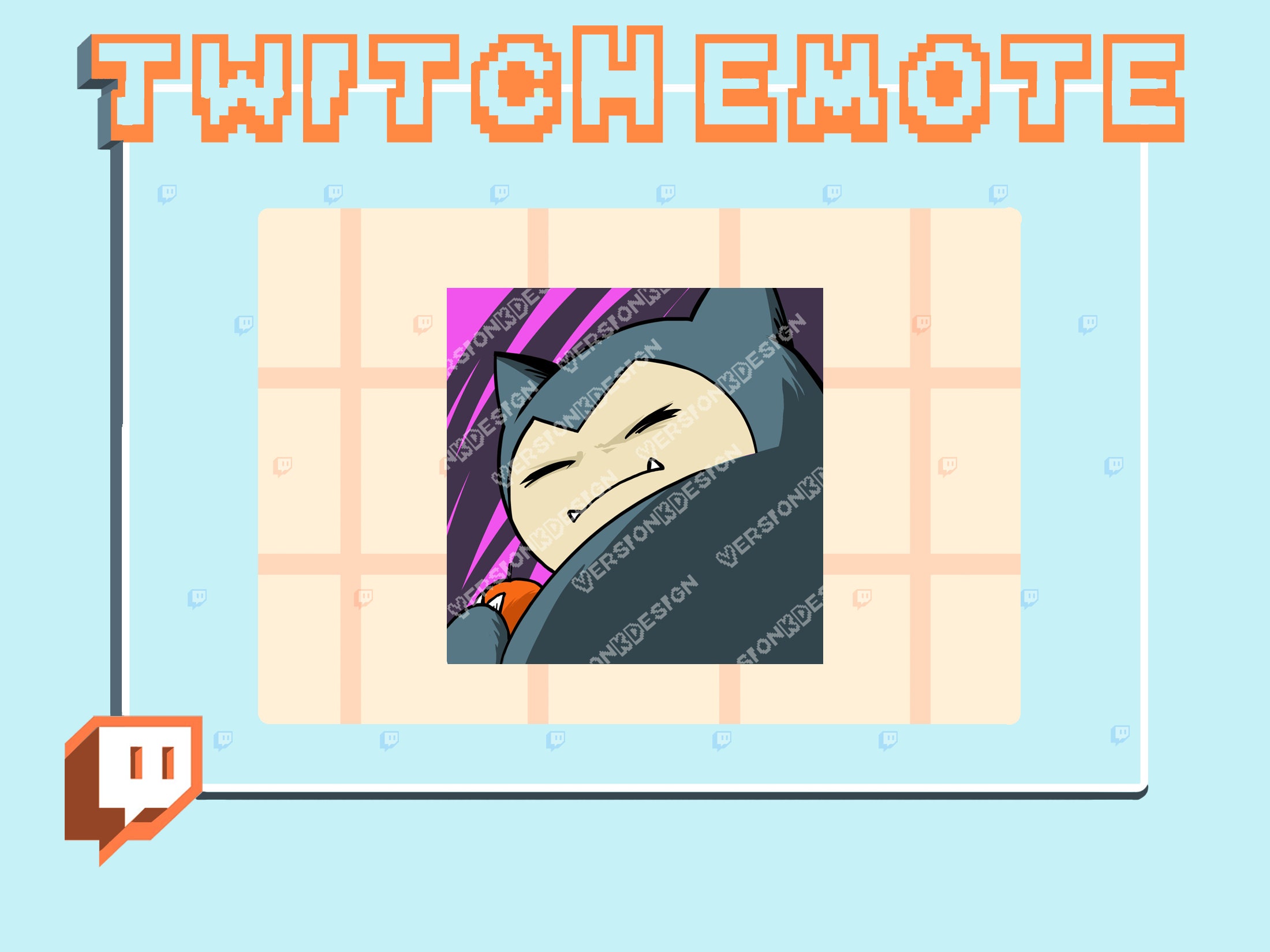 Twitch Emote w/background/ Greedy Snorlax Mine Greedy - Etsy
