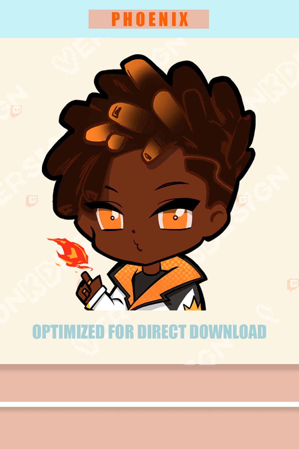 Cute Chibi PHEONIX (transparent BG) / Valorant/ Cute Pheonix Meme Sub ...