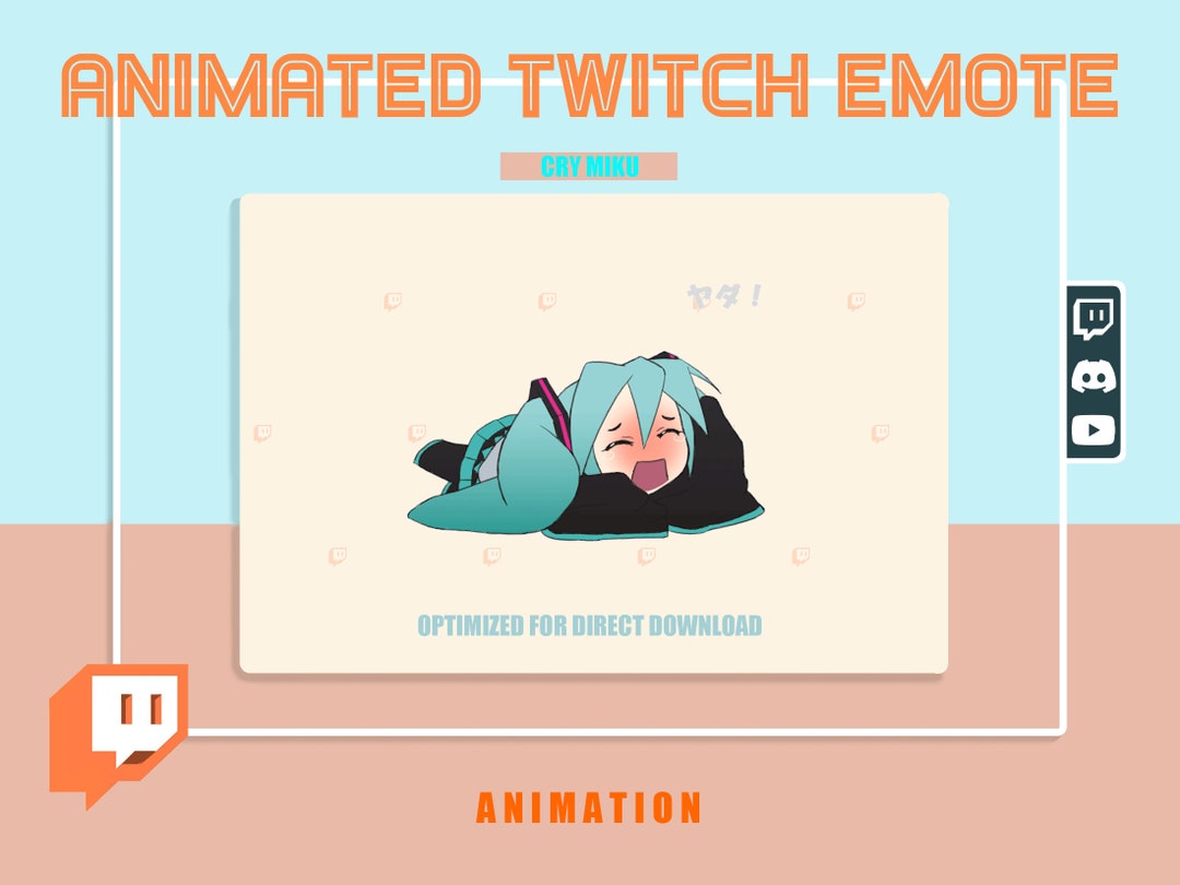ANIMATED Crying Hatsune Miku - Etsy