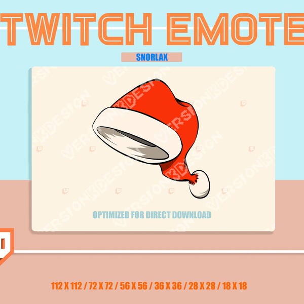 Santa Hat Twitch Emotes - Etsy