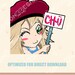 Cute Anime Girl W/ CHU Sign (HAT GIRL) Emote!!! (transparent Background ...