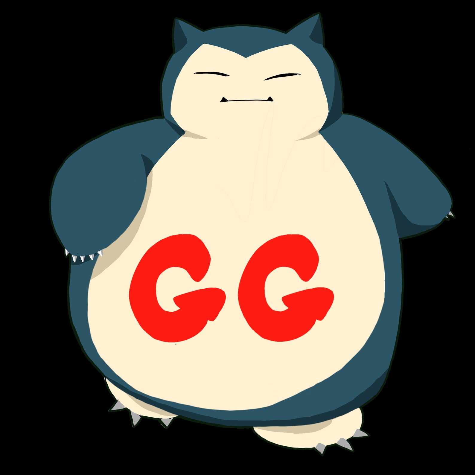 Twitch Emote (transparent) /GG Snorlax, Good Game, GG Emotes / Cute ...