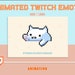 ANIMATED Cute, Typing CAT Emote (TRANSPARENT Background) Emote/ Emoji ...