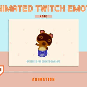 ANIMATED Low Poly Nook From Animal Crossing Emote/ Emoji for Twitch ...