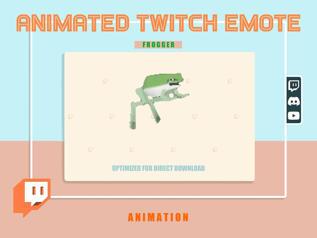 ANIMATED Low Poly Frogger Emote / Emoji - Etsy