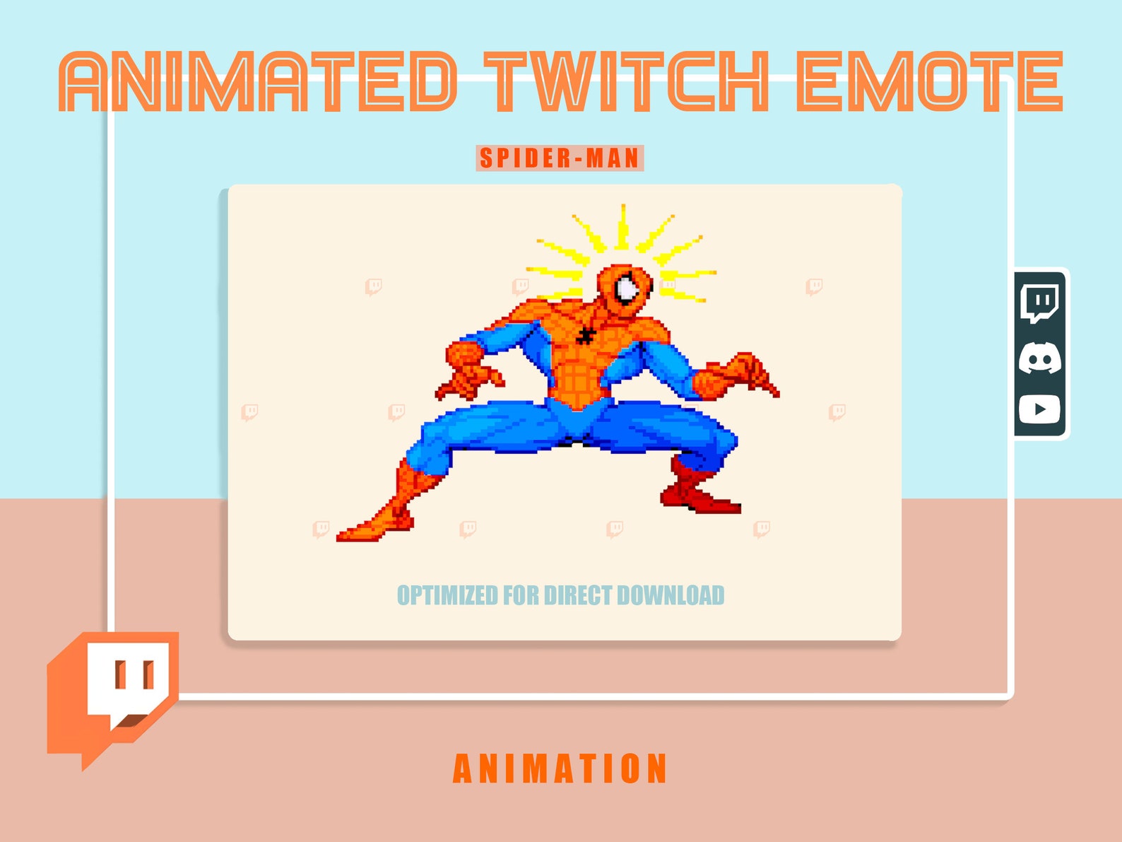 Animated Spidey Sense SPIDER-MAN Emote, Emoji, Marvel Vs Capcom ...