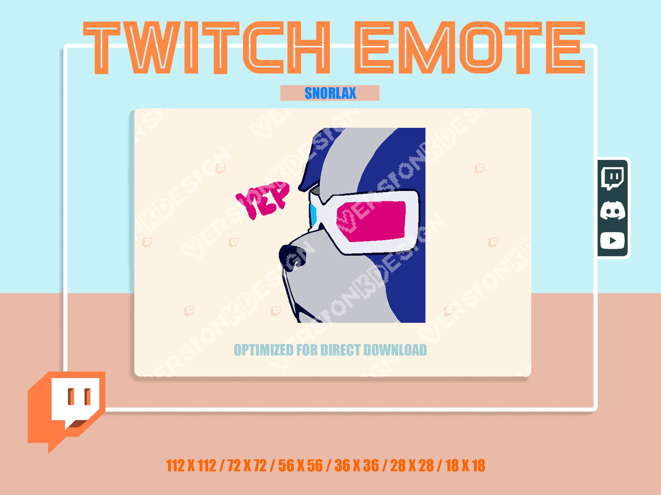 Twitch Emote (transparent) / Pots the Dog, Yep, Jet Set Radio / Cool ...