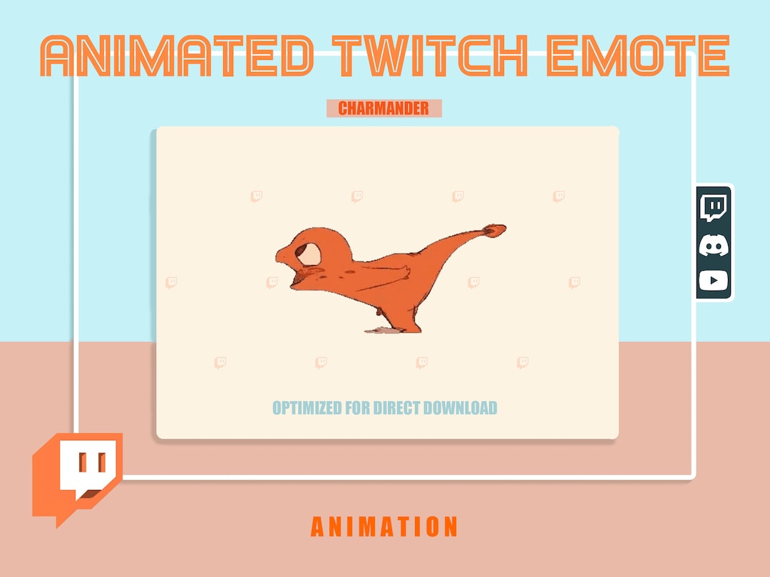 ANIMATED Running CHARMANDER Flying Emote / Emoji W/ Transparent ...