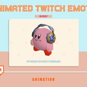 ANIMATED Kirby Dancing Low Poly Emote / Emoji Cute Transparent ...