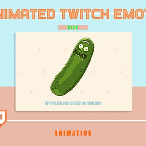 ANIMATED Scared Pickle RICK Emote/ Emoji Rick&morty W/ Transparent ...