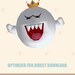 ANIMATED King BOO Dancing Low Poly Pixelated Emote (TRANSPARENT ...