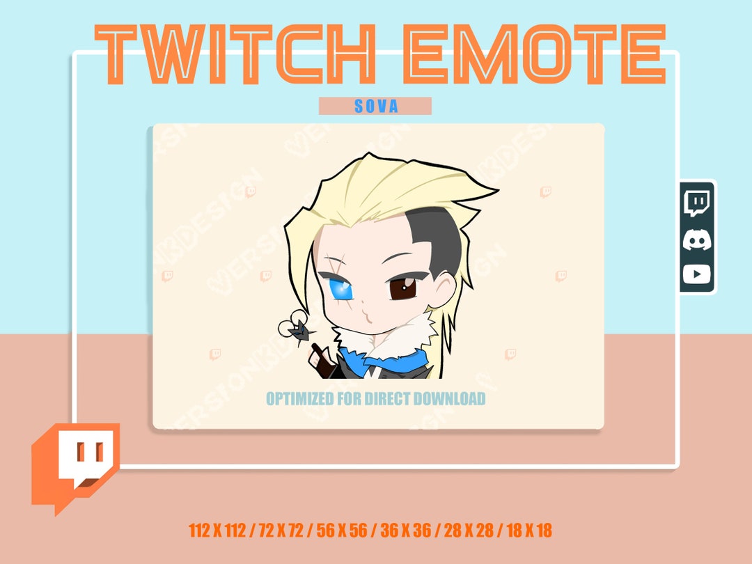 Cute Chibi SOVA (transparent BG) / Valorant/ Cute Sova Meme Sub Emoji ...