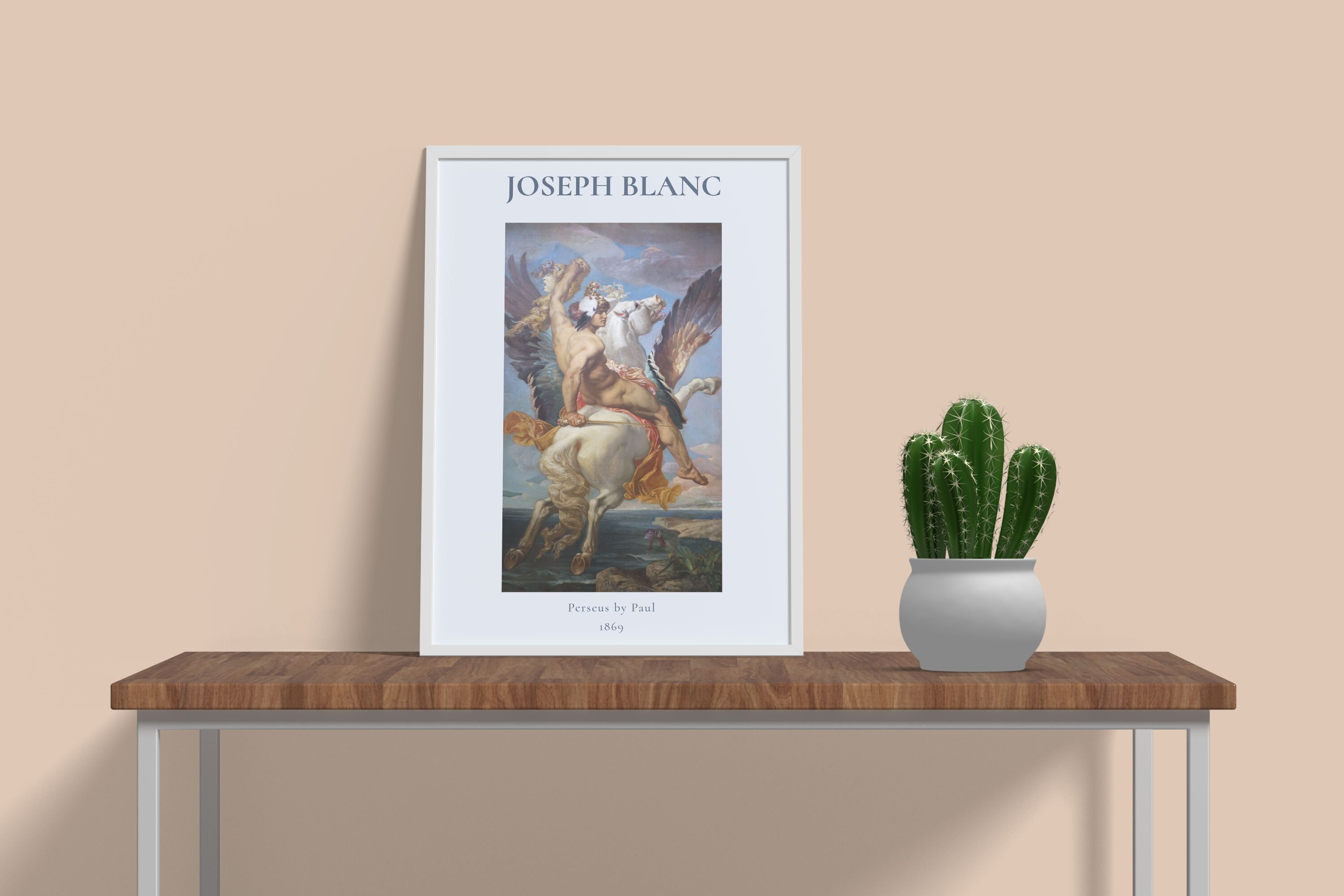 Joseph Blanc Print, Perseus by Paul Poster, Mythological Paint Print ...