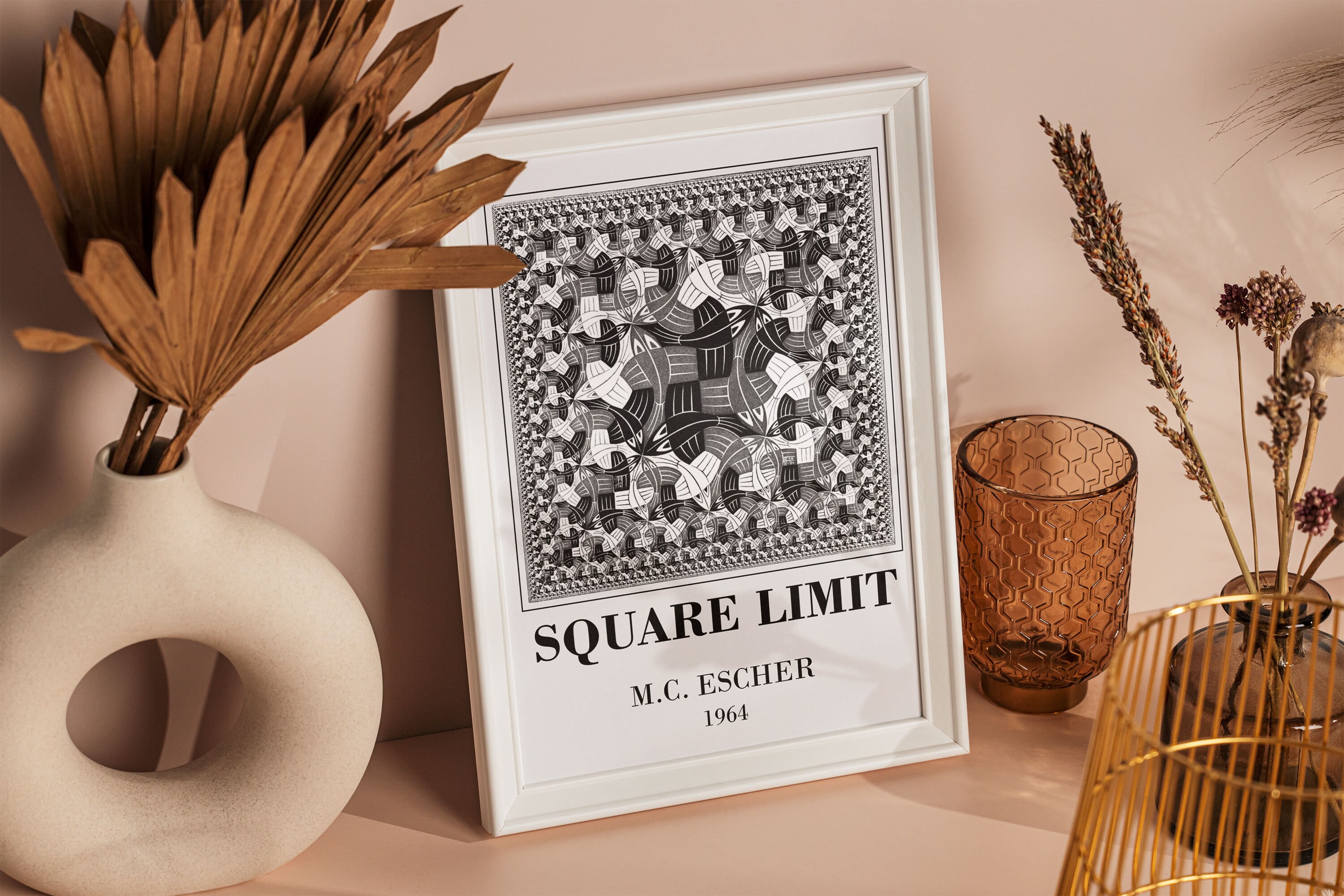 M.C. Escher Poster, M.C. Escher Square Poster, Art Poster, Exhibition ...