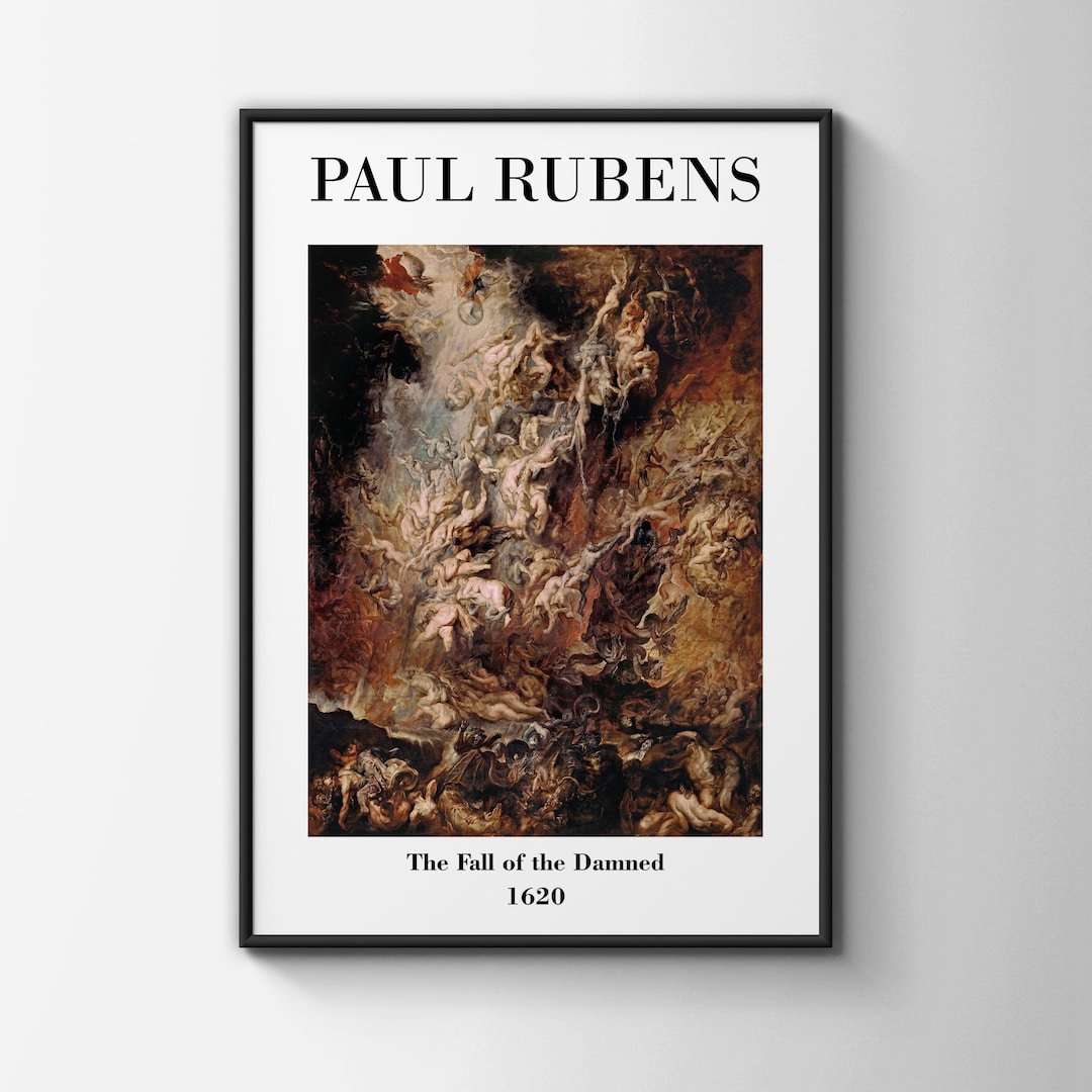 Peter Paul Rubens,the Fall of the Damned, Religious Painting, Oil on ...