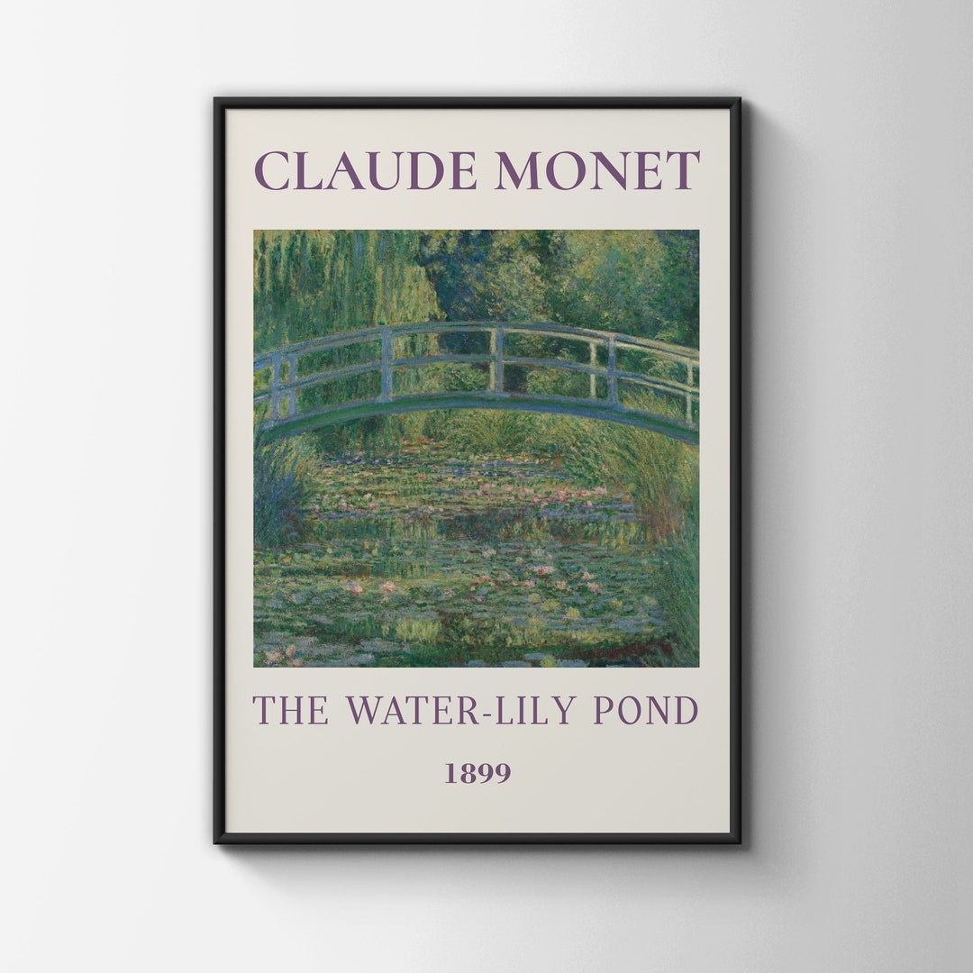 Monet Poster, Monet Exhibition Poster, Monet Paintings, Modern Home ...