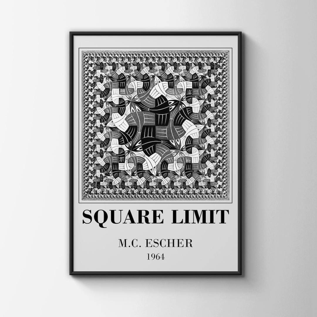 M.C. Escher Poster, M.C. Escher Square Poster, Art Poster, Exhibition ...