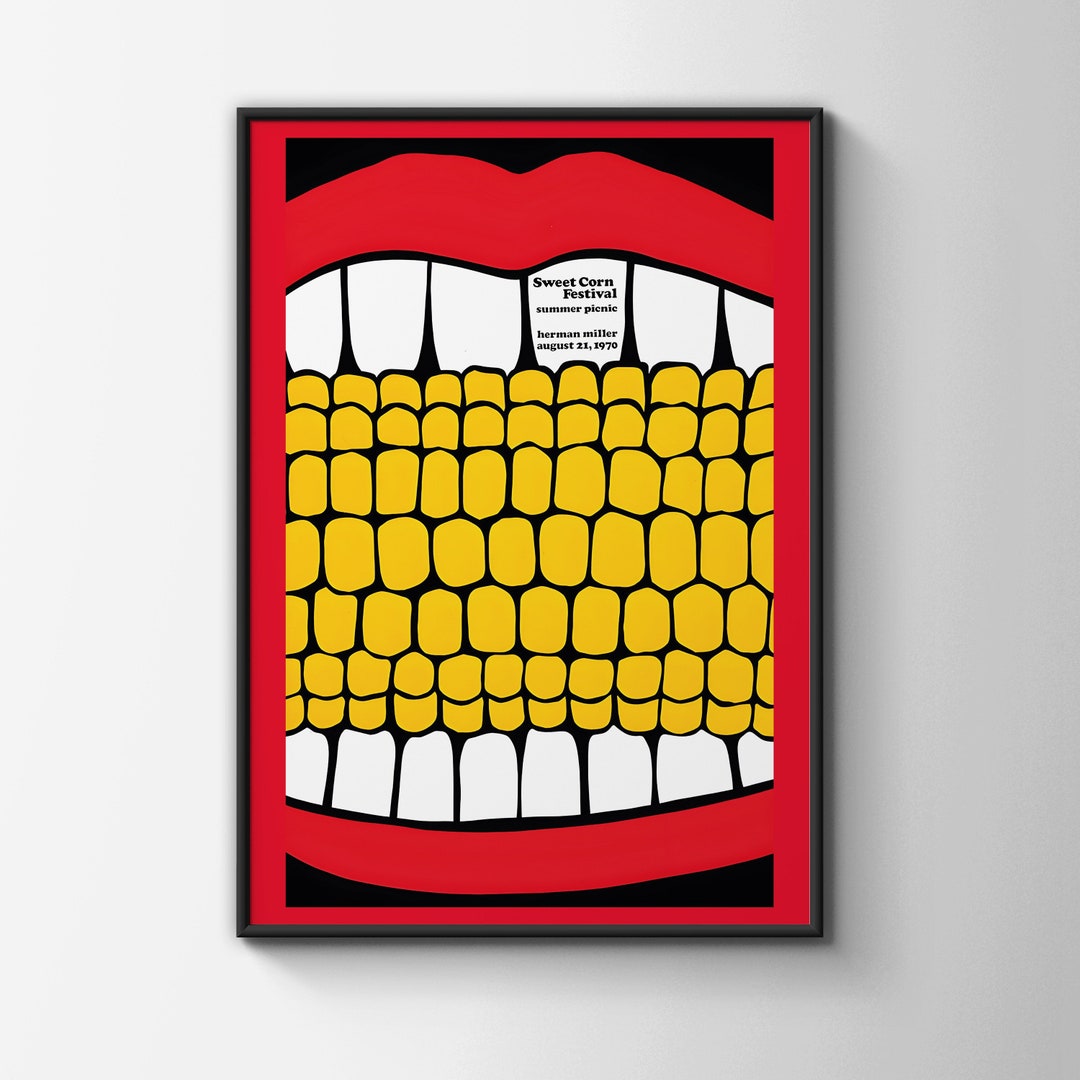 Sweet Corn Festival Print, 1972 Iconic Poster, Iconic Posters, Festival ...