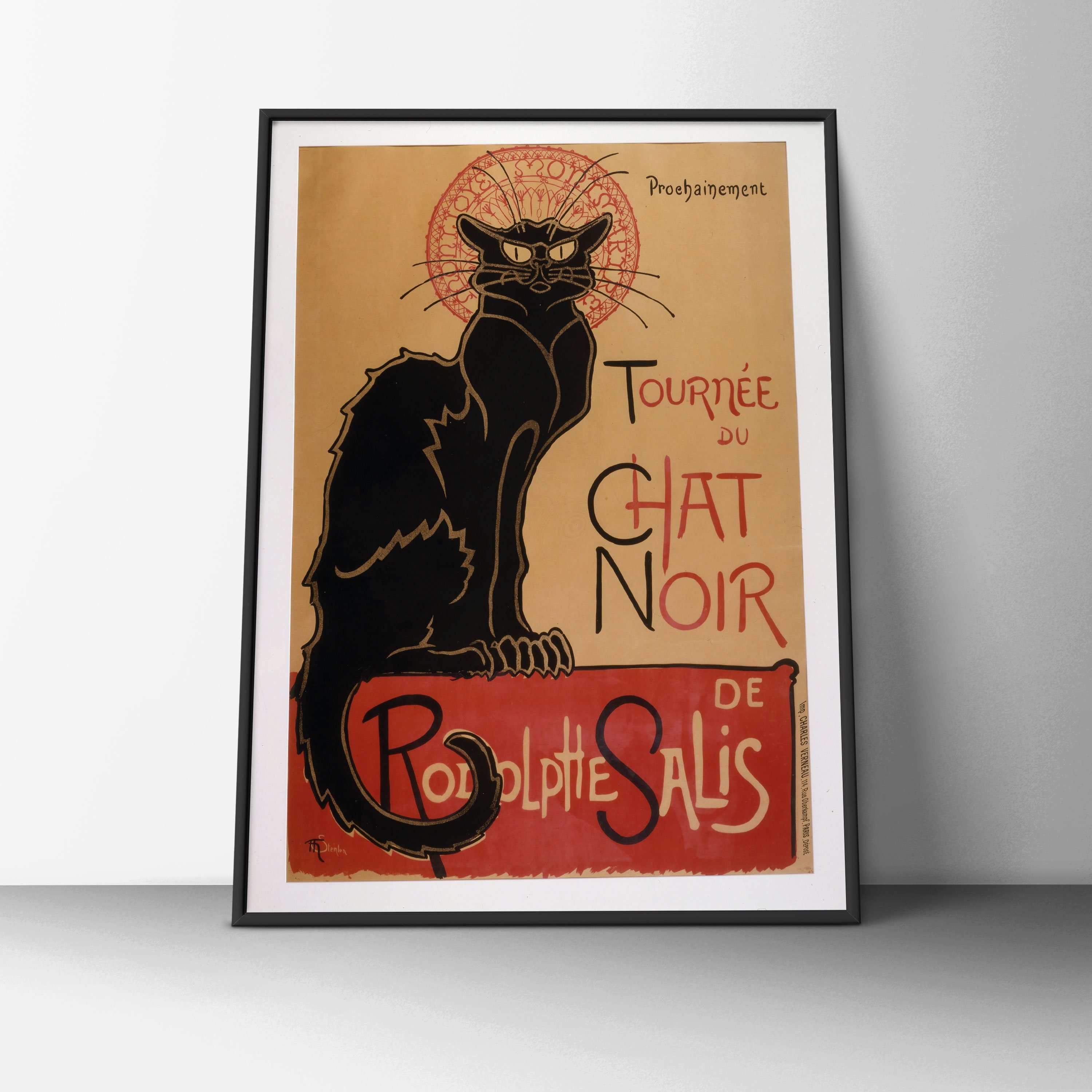Le Chat Noir, Black Cat Poster, Vintage Black Cat Poster, Bohemian ...