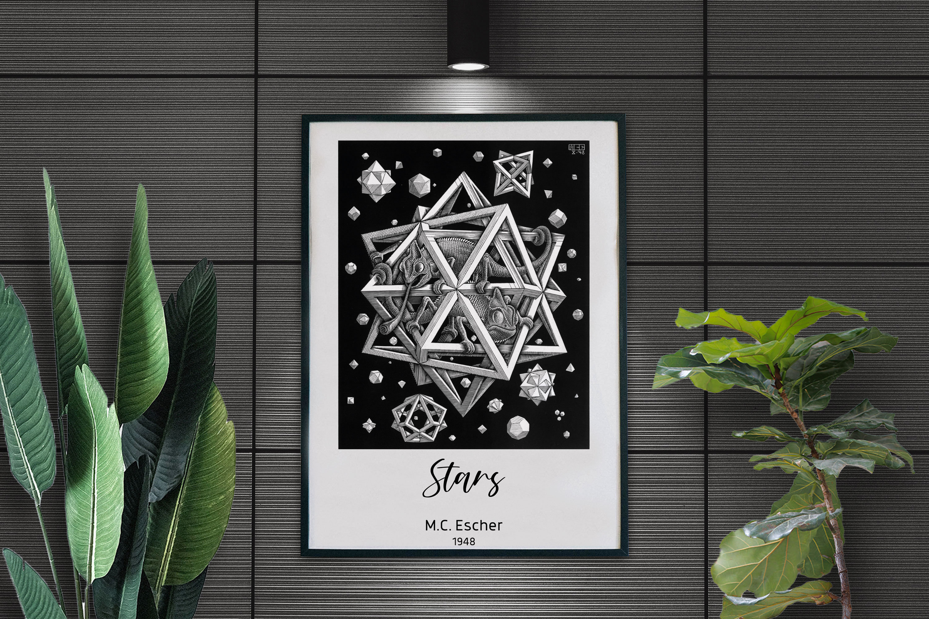 MC Escher Posters, Stars Poster, MC Escher Prints, Geometric Wall Art ...
