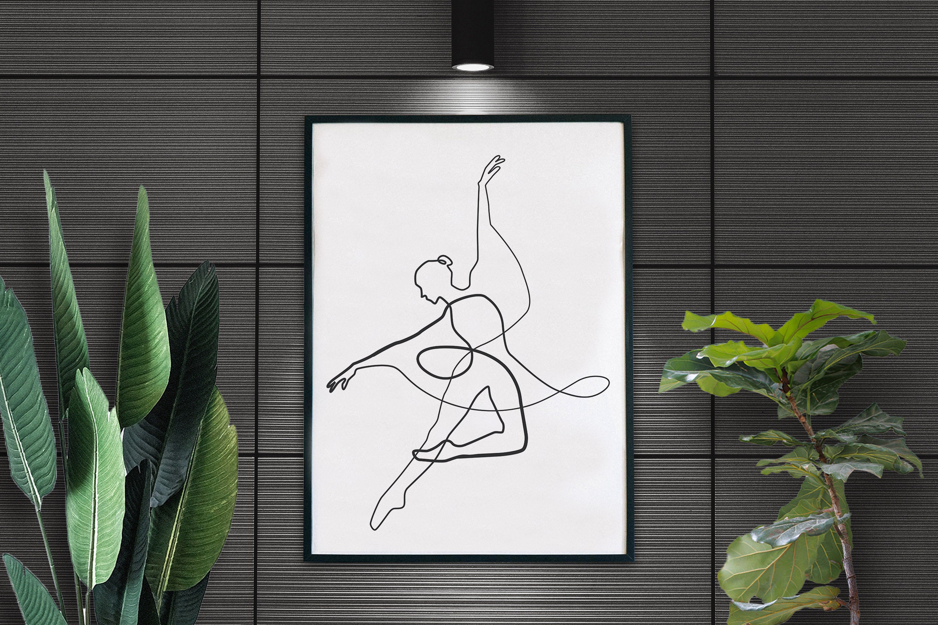 Dancing Woman Line Art Print, Dance Posters, Dance Lover Gifts, Dancer ...