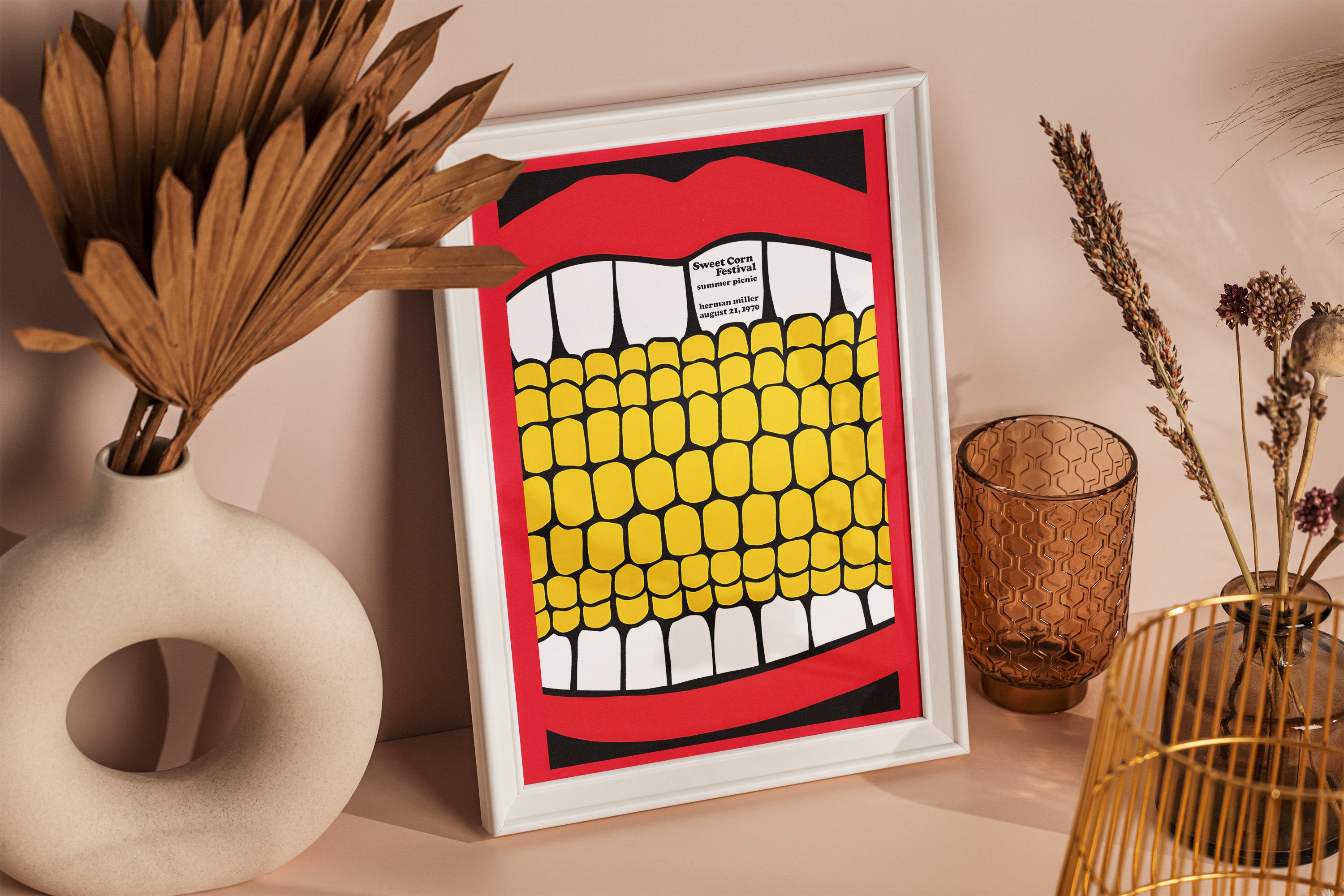 Sweet Corn Festival Print, 1972 Iconic Poster, Iconic Posters, Festival ...