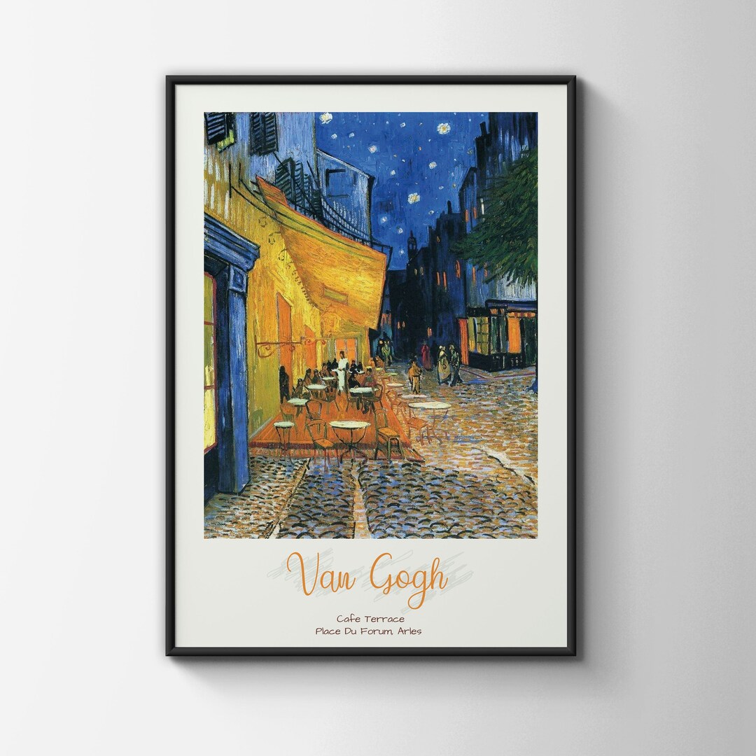 Van Gogh Print, Caffe Terrace Print, Wall Art Print, Home Deco, Van ...