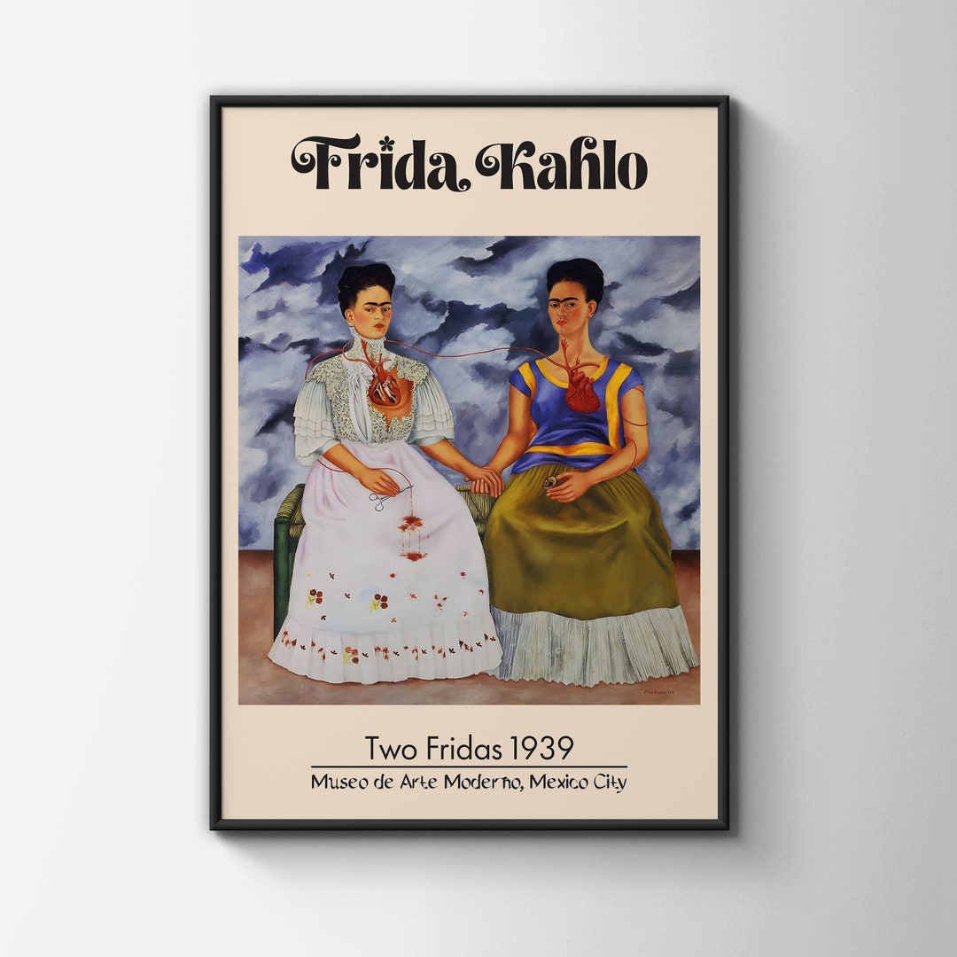 Frida Kahlo Art, the Two Fridas, Feminist Print, Mexican Wall Art, High ...