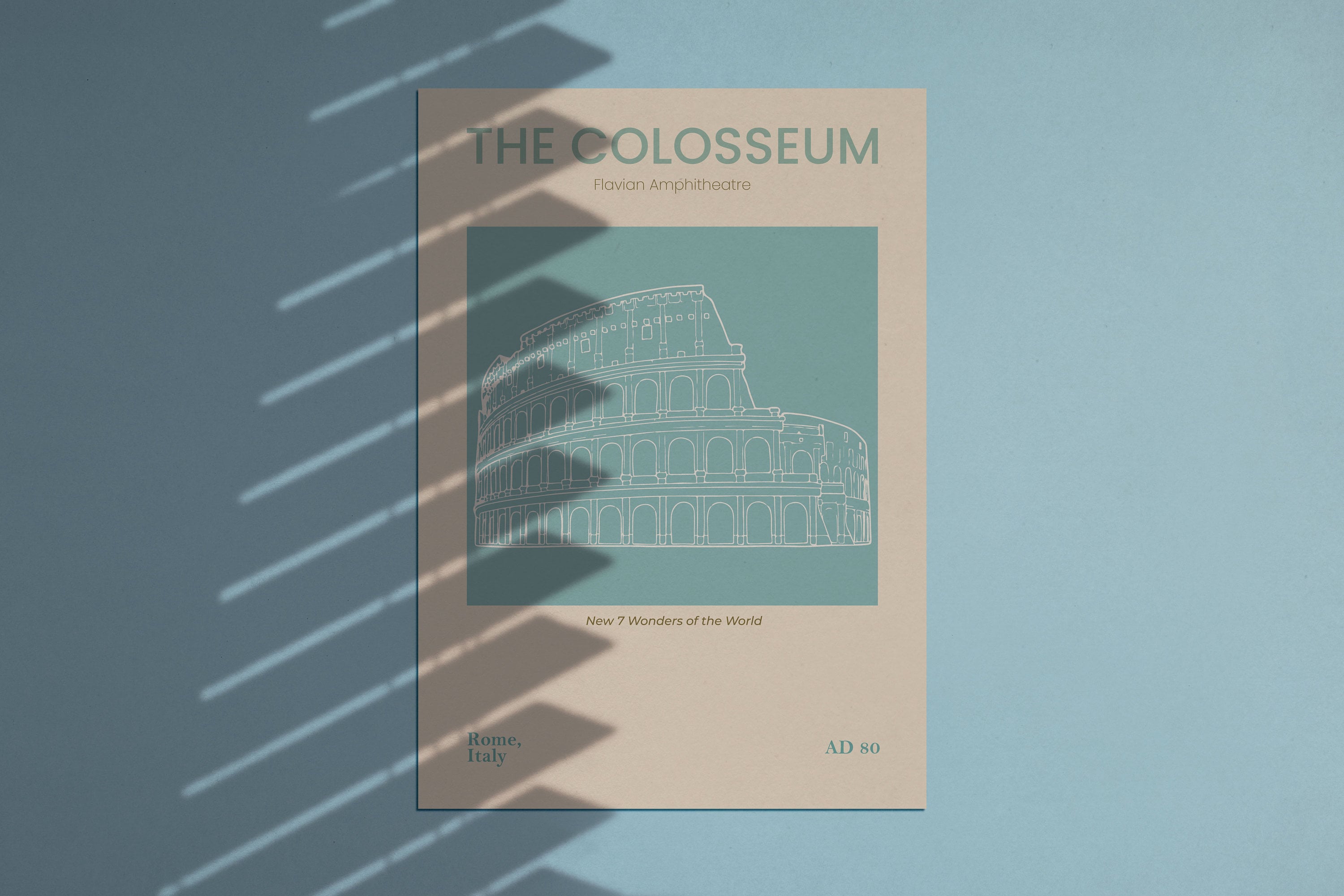The Colosseum Art Print 7 Wonders of the World the Colosseum - Etsy