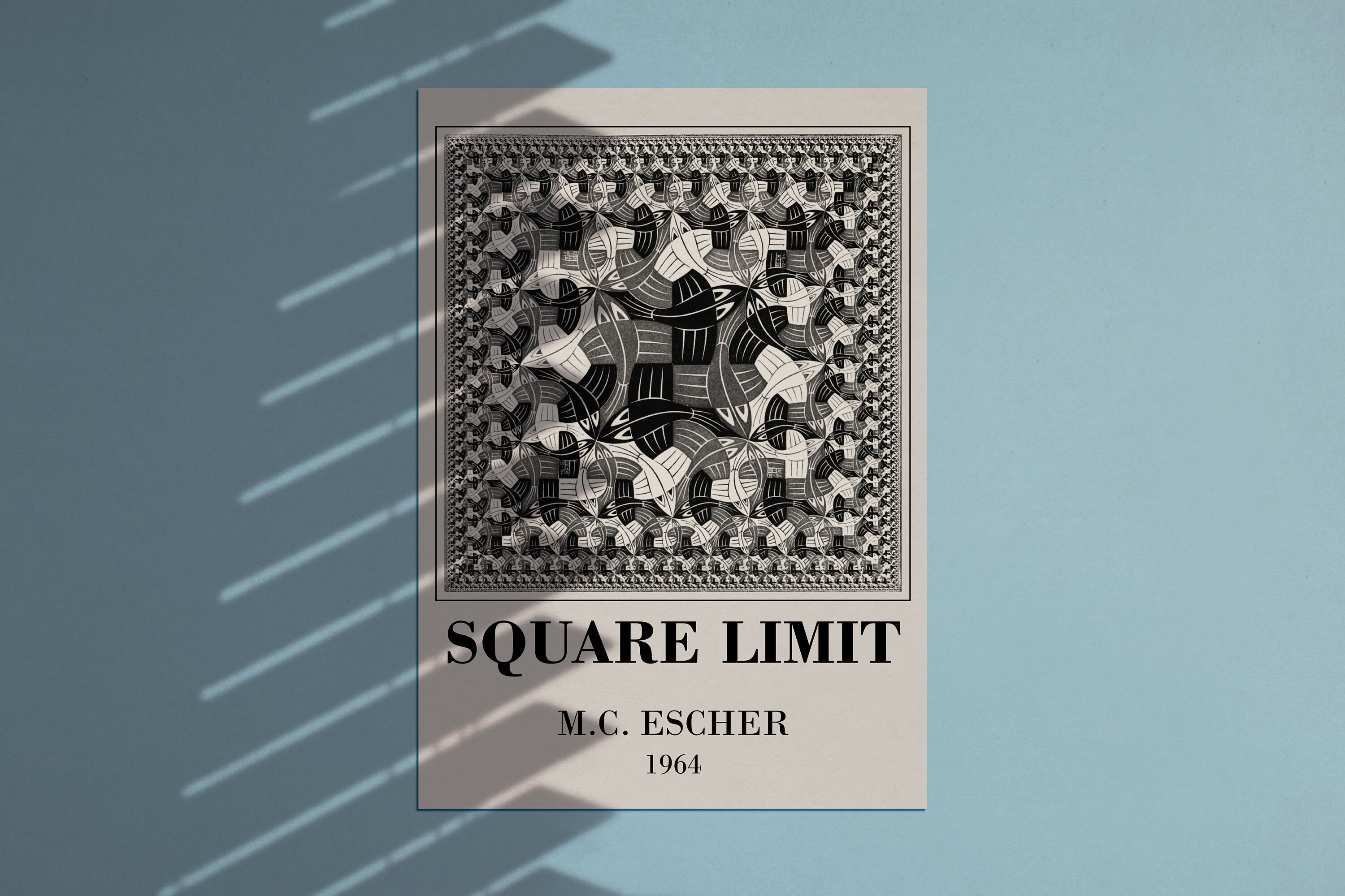 M.C. Escher Poster, M.C. Escher Square Poster, Art Poster, Exhibition ...
