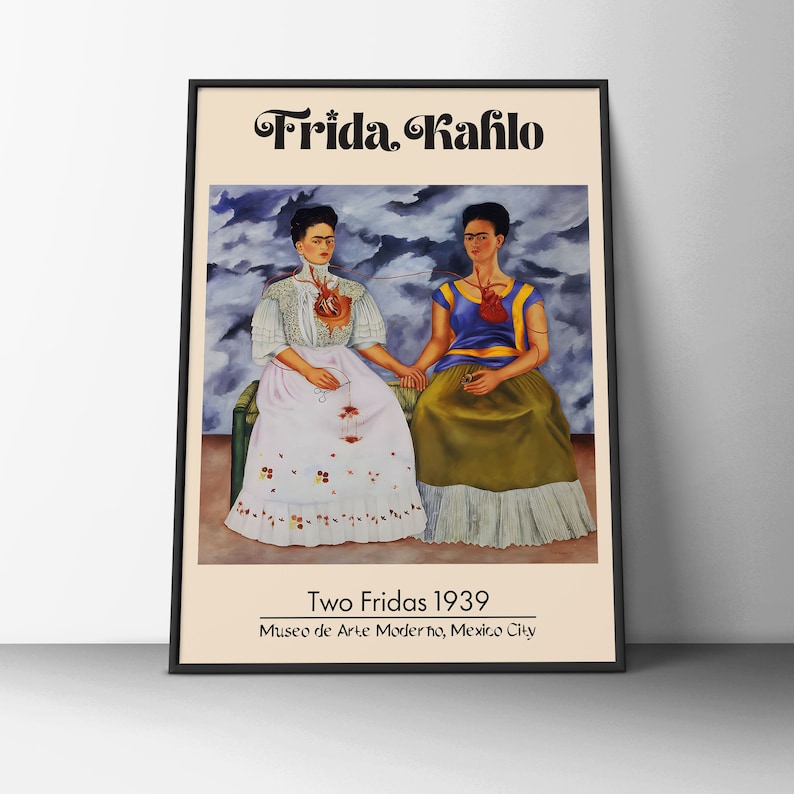 Frida Kahlo Posters, the Two Fridas, Feminist Print, Modern Posters ...