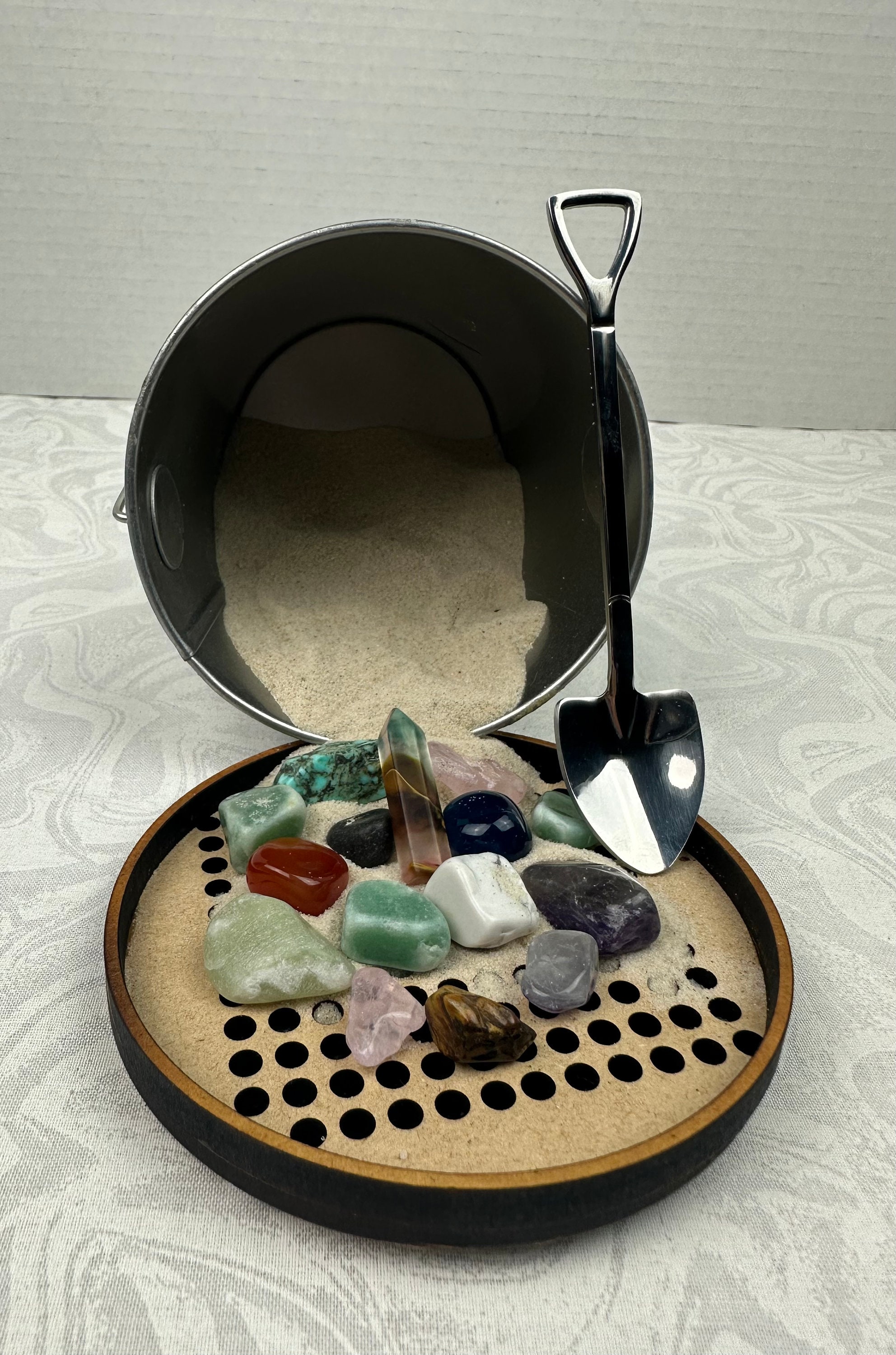 Rock Mining Bucket Crystal Bucket Mystery Crystal Gemstone Digging Kit ...