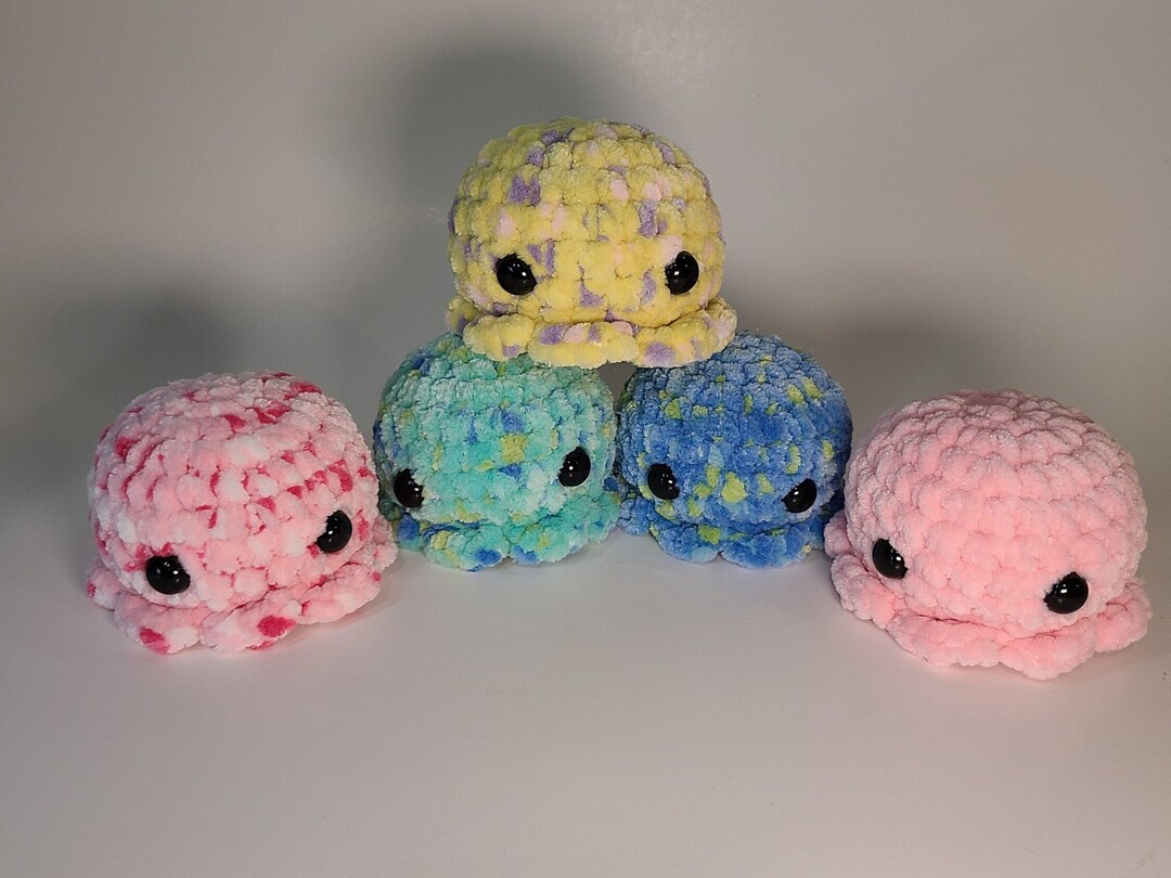 Baby Squishy Crocheted Octopus Plushies 3 Inches Tall Various Colors - Etsy