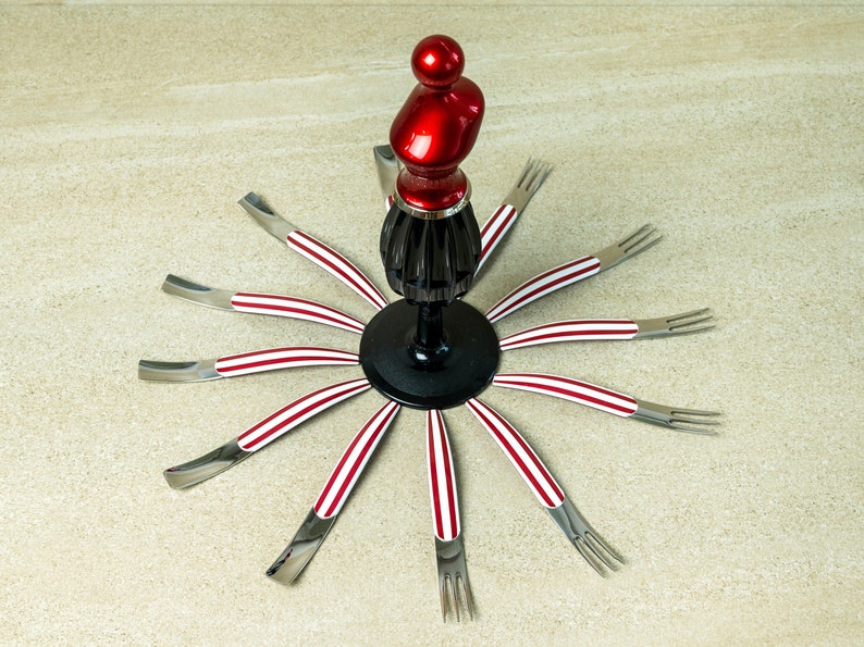 Designer's Dessert Fork Set With Wine Opener and Spoon - Etsy
