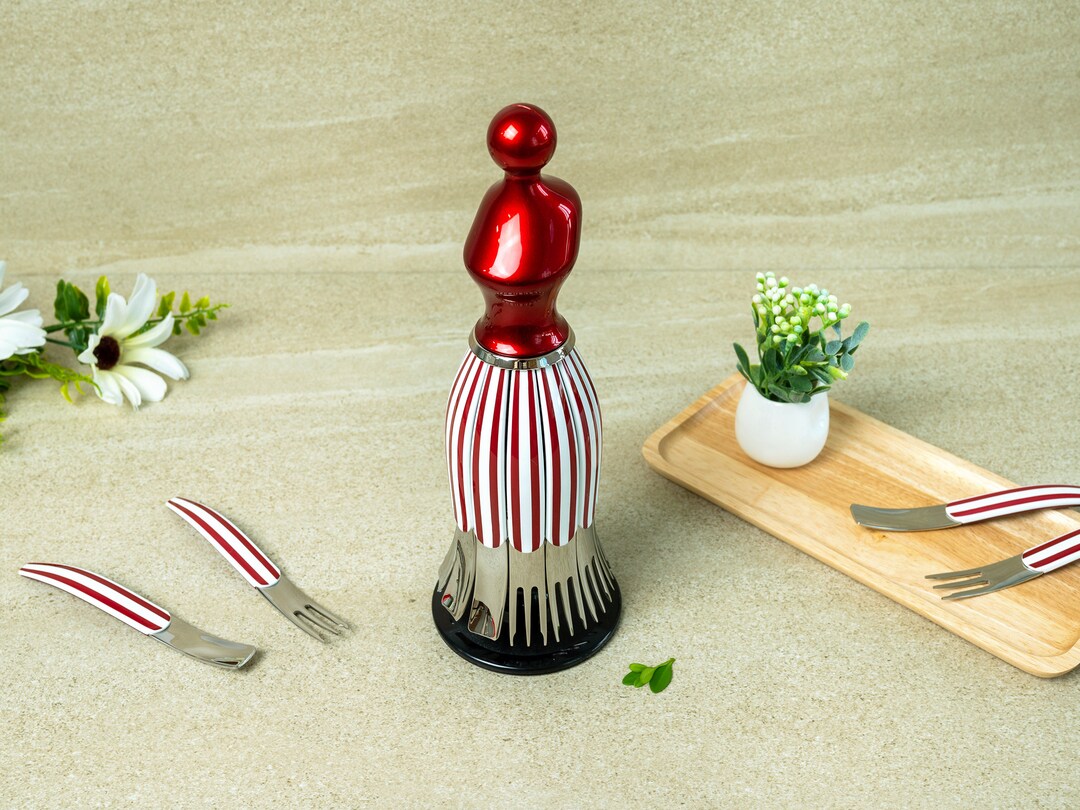 Designer's Dessert Fork Set With Wine Opener and Spoon - Etsy