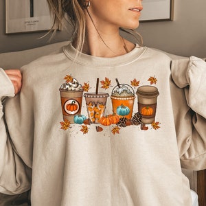 Fall Pumpkin Coffee Shirt, Fall Pumpkin T-shirt, Thanksgiving Shirt ...