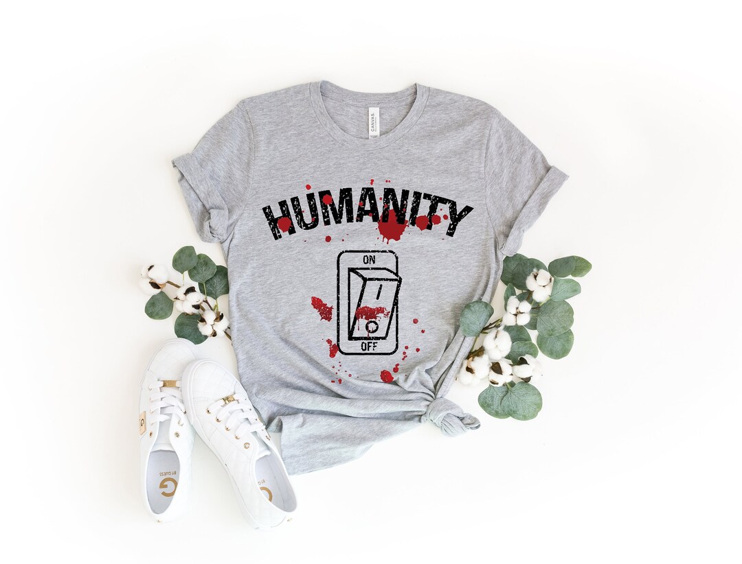Humanity Switch off Shirt, Vampire T-shirt, Salvotore Shirt, Mystic ...