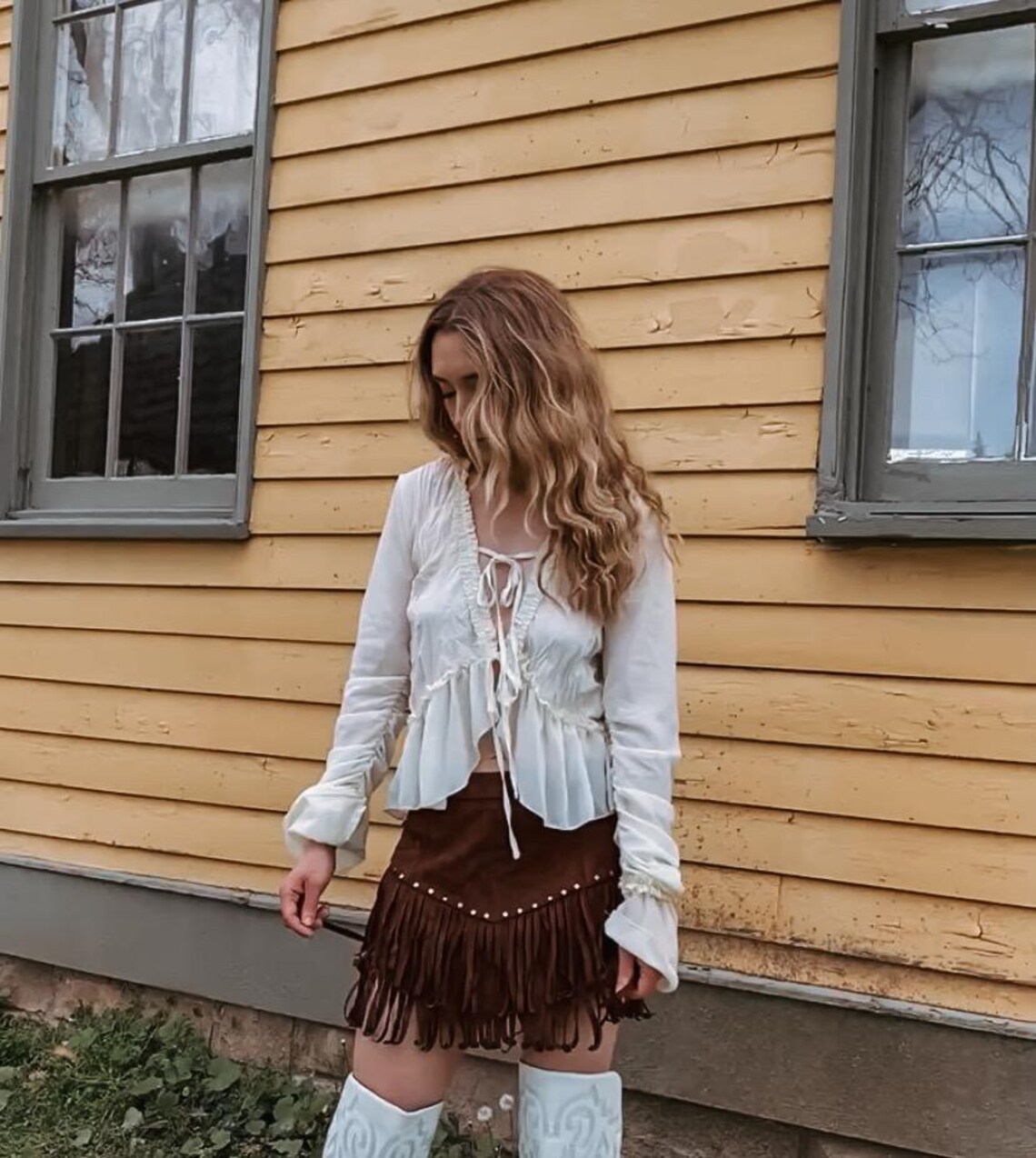 White Country Lace Top, Aveline Embroidered Prairie Chiffon Linen Shirt ...