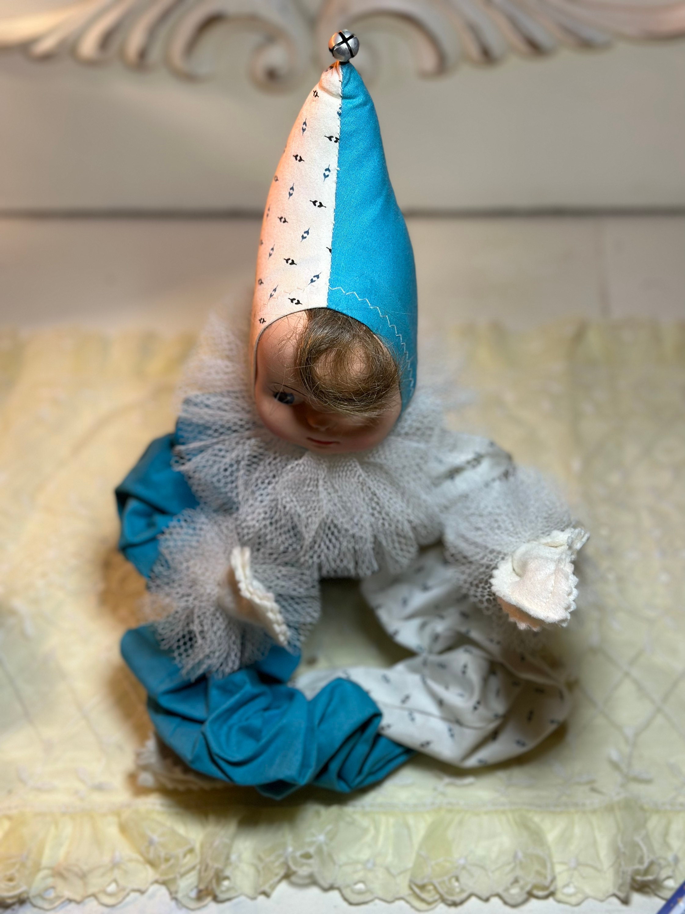 Vintage 1950s Pixie Jester Pixie Doll. Shelf/bed Sitter - Etsy