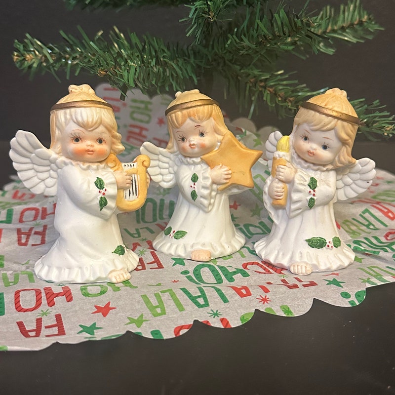 French Porcelain Angel - Etsy