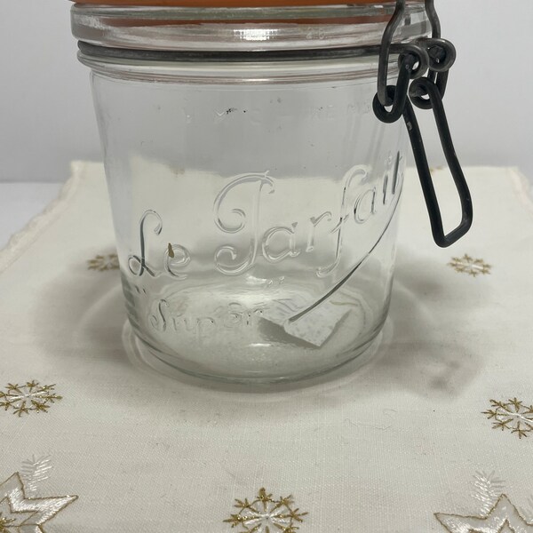 French Glass Jar - Etsy