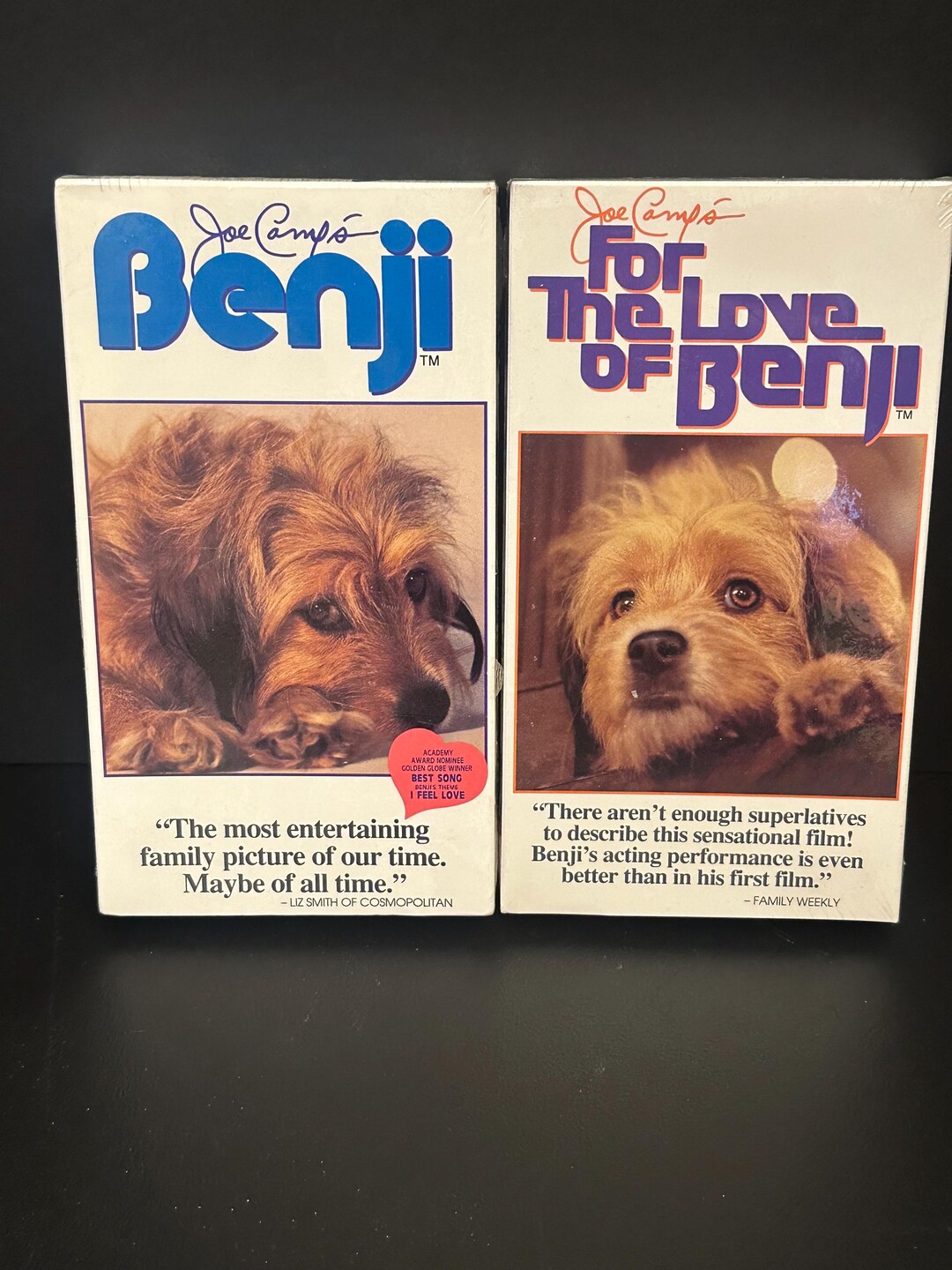 Vintage Set of 2 Factory Sealed Benji VHS Cassettes - Etsy