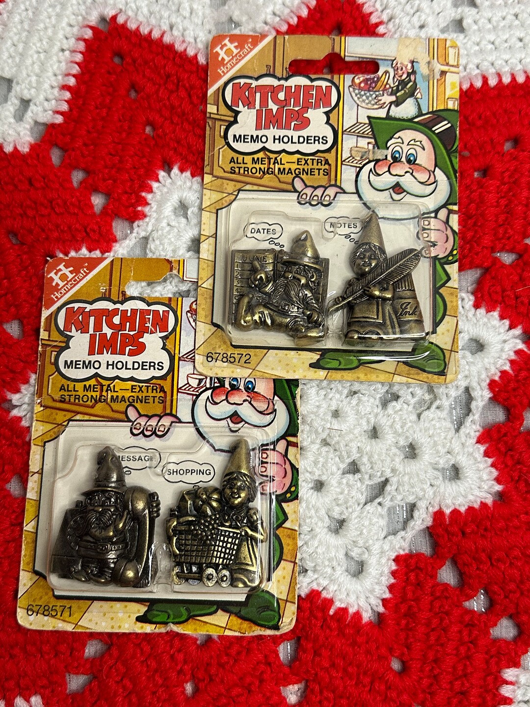 Vintage 2 Packs of Kitchen Imps Memo Holders (magnets) NOS - Etsy