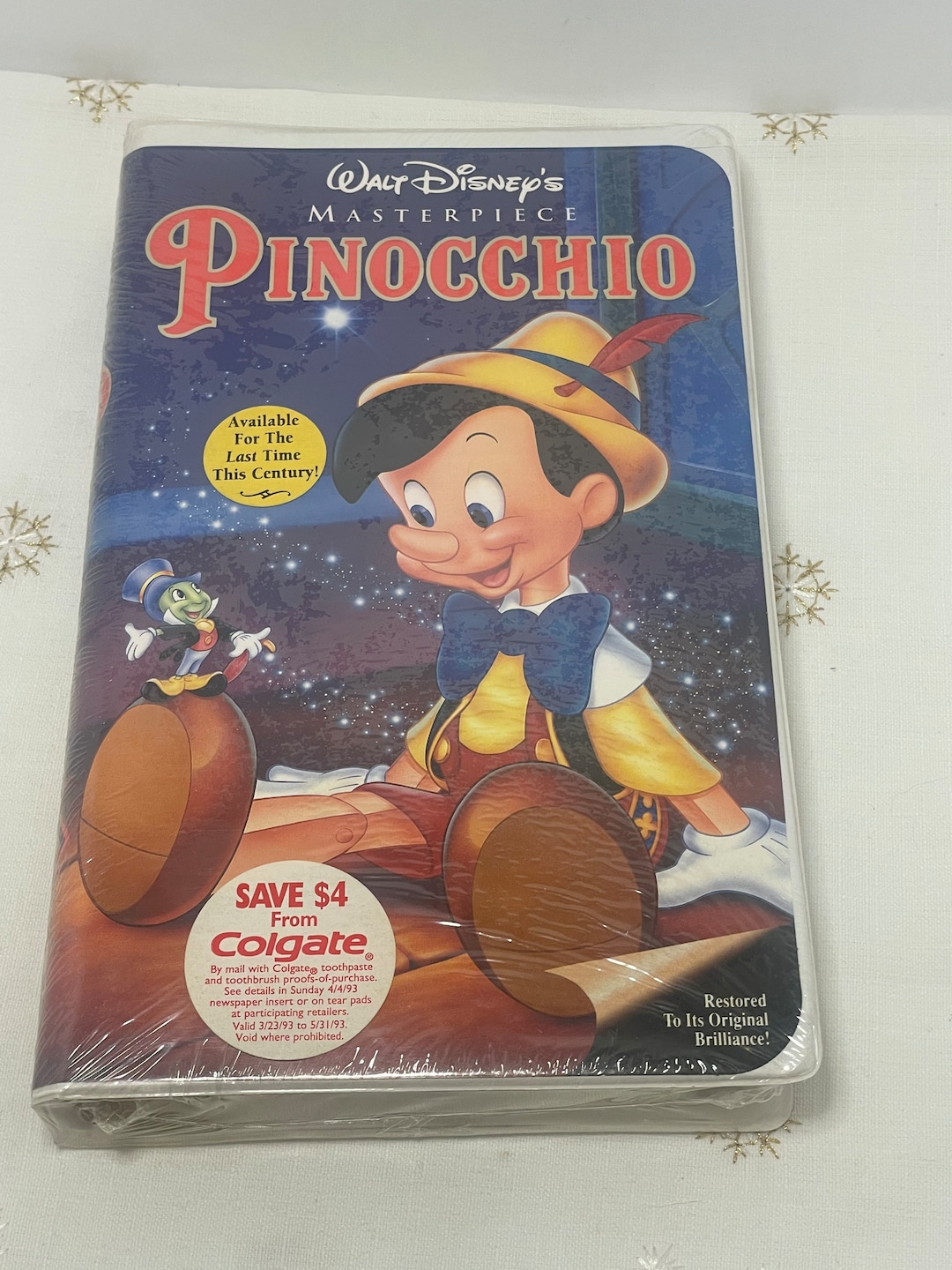 Walt Disney’s Masterpiece Collection -pinocchio VHS - Factory Sealed ...