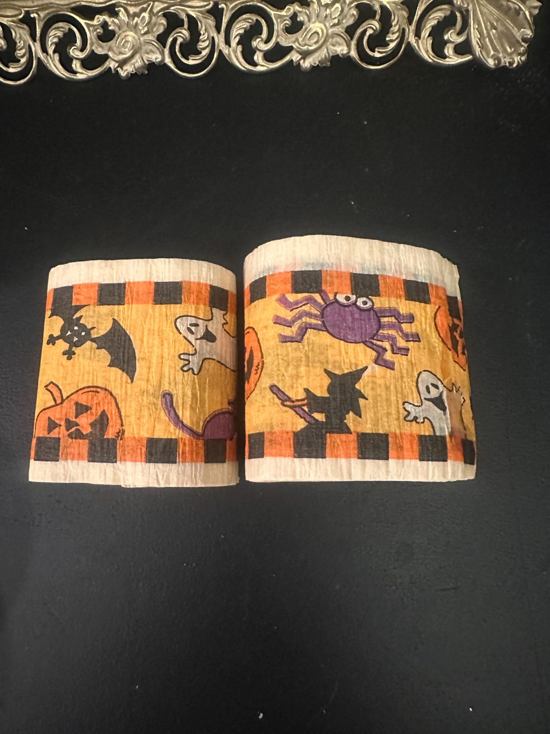 Vintage Halloween Crepe Paper Streamers Spooky Cats Ghosts Witches ...
