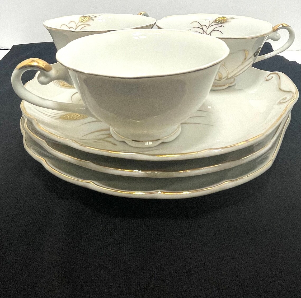 Lefton China Hand Painted Shell Shaped Sandwich Plate and Tea - Etsy