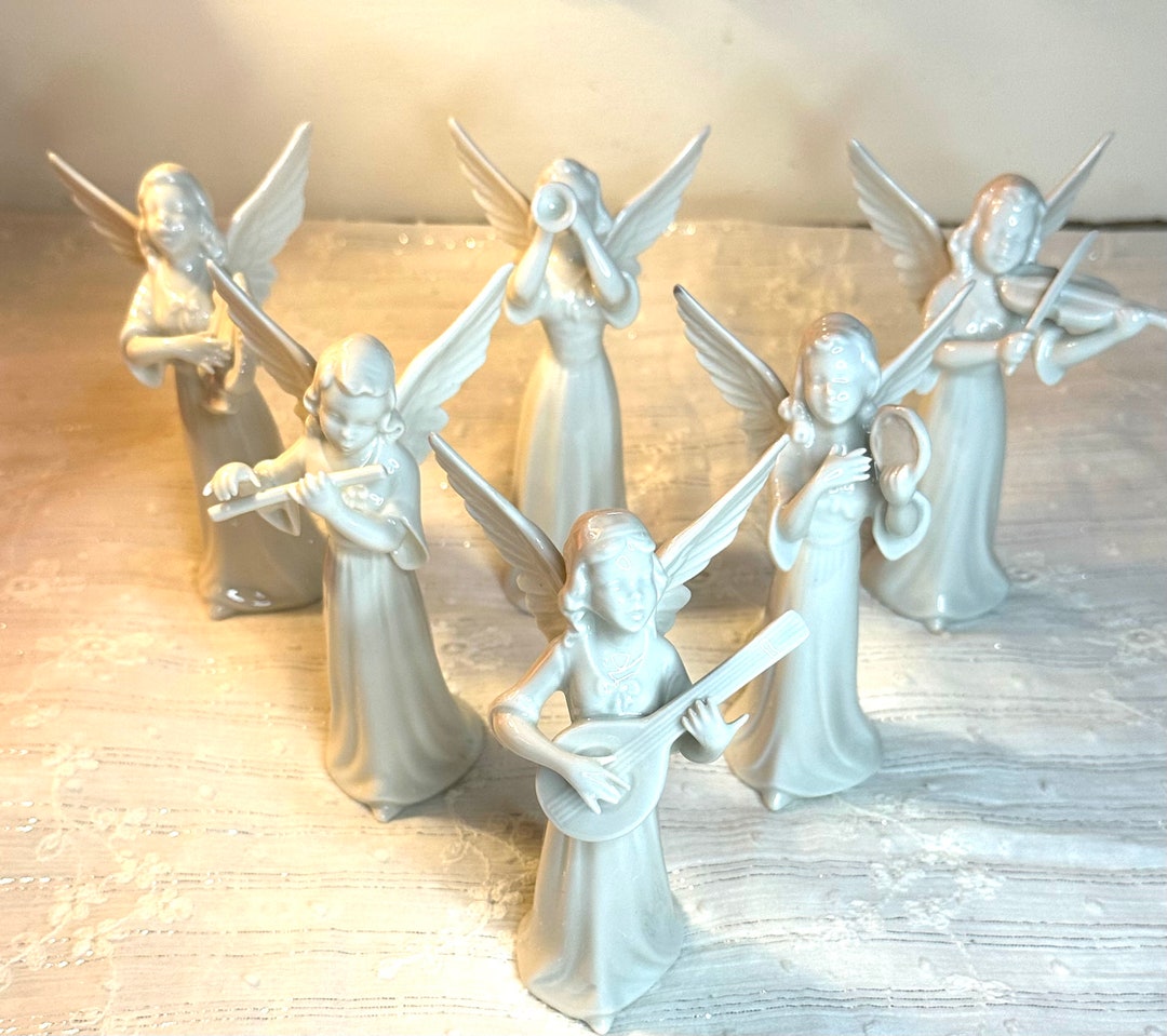 Vintage MCM Dresden Angelic Heavenly Musical Orchestra/choir Lot of 6 ...