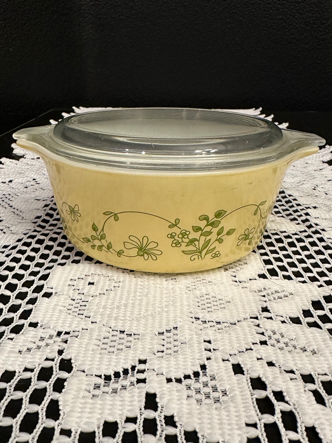 Vintage PYREX 472-B Shenandoah Pattern Cinderella Style Dish With Lid ...