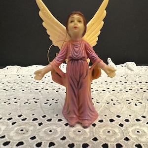 Lot of 4 Unbranded 4 Hard Plastic ANGEL Ornaments Vintage RARE - Etsy