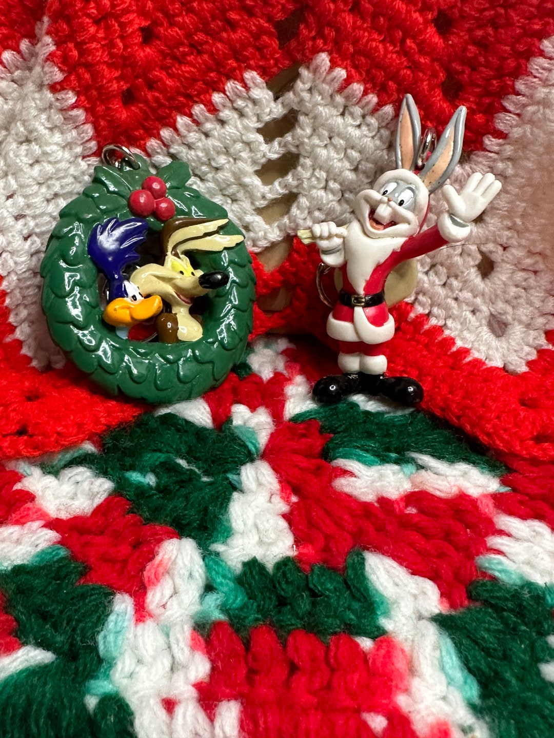 Vintage Set of 2 Warner Bro Looney Tunes Ornaments/keychain - Etsy